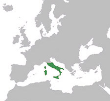 Karte der frühen Römischen Republik